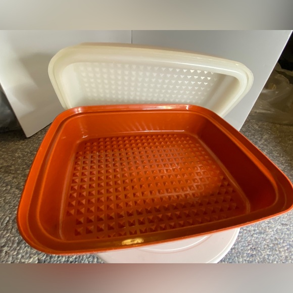 Tupperware | Kitchen | Vintage Paprika Tupperware Meat Marinade ...